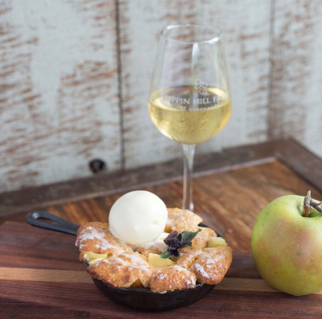 Pippin Hill Farm & Vineyards' Virginia Apple Cobbler | Visit Virginia ...